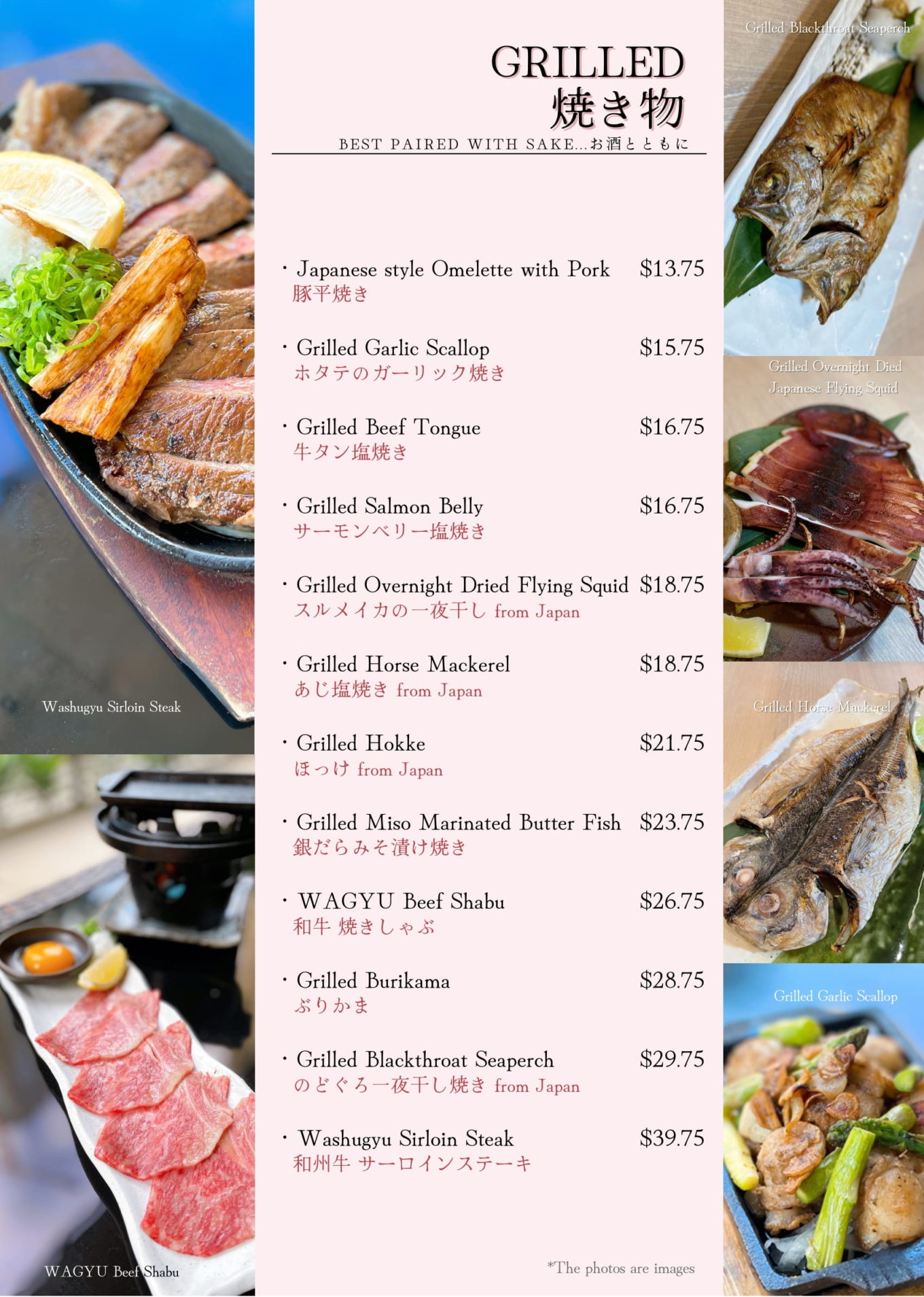 Dinner Menu - Rinka Japanese Restaurant